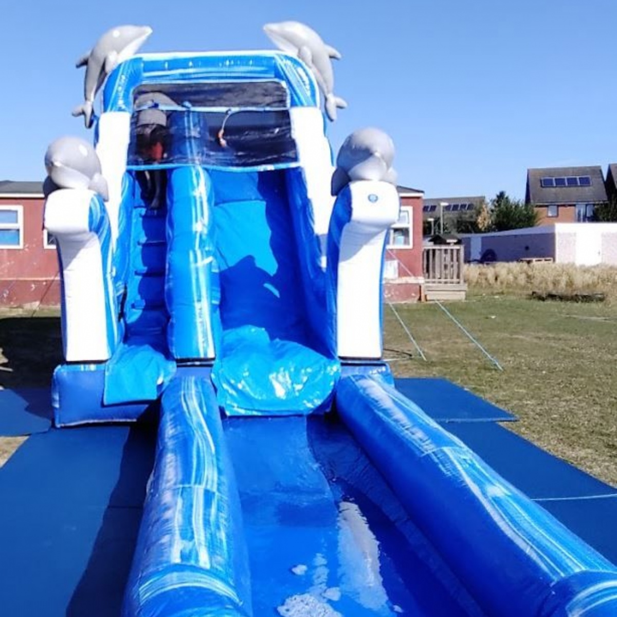 Beaver Green Primary School - Water slide fun!!